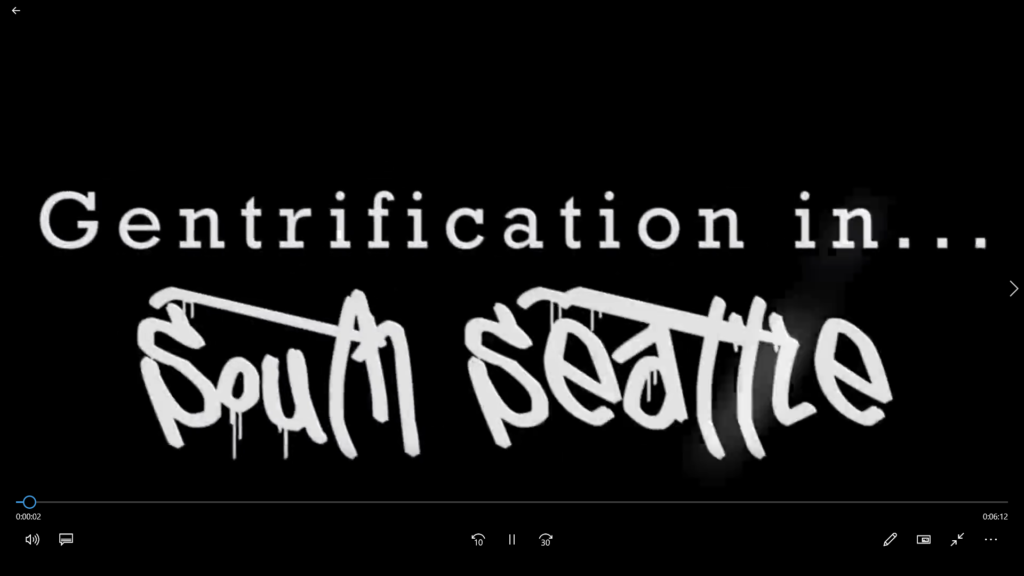 Gentrification in South Seattle – AGE UP